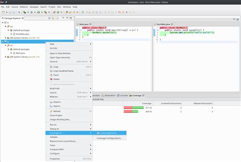 java eclemma code coverage plugin in eclipse unable to