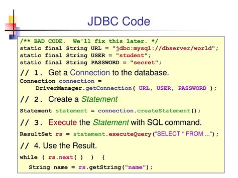 ppt accessing a database in java powerpoint presentation free