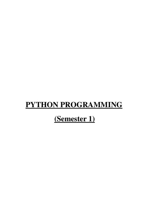 python programs first semester computer lab manual polytechnics