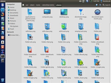 blue remix icons for ubuntu 14 10 14 04 12 04 linux mint