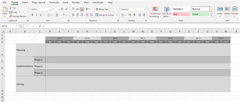 excel roadmap tutorial free template export to powerpoint