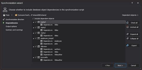 how to automatically compare and synchronize sql server database