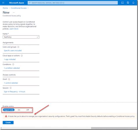 conditional access create policies to secure cloud resources using aad