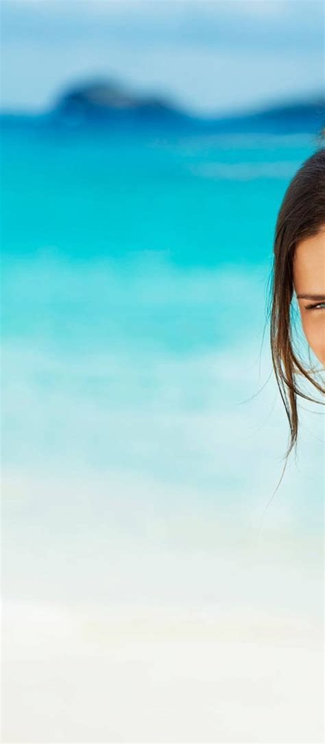 700x1600 Resolution Adriana Lima Beach Wallpapers Hd 700x1600