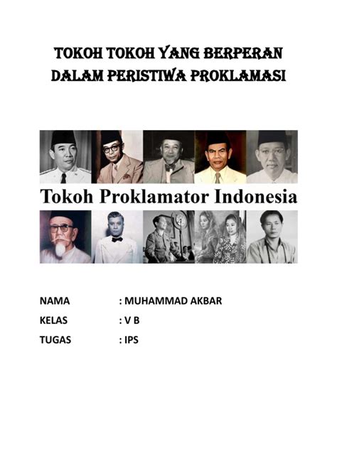 Tokoh Tokoh Yang Berperan Dalam Peristiwa Proklamasi Pdf