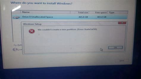mengatasi error we couldn t create a new partition di windows 10 erfolg