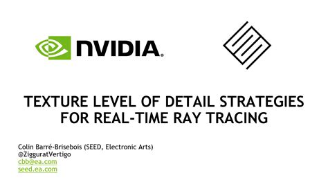 siggraph 2019 ray tracing gems 1 1 texture level of detail