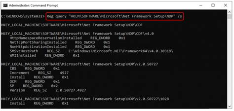 quickly check dot net framework version device management blog