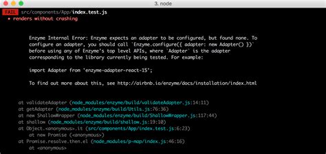 reactjs could not find declaration file for enzyme adapter react 16