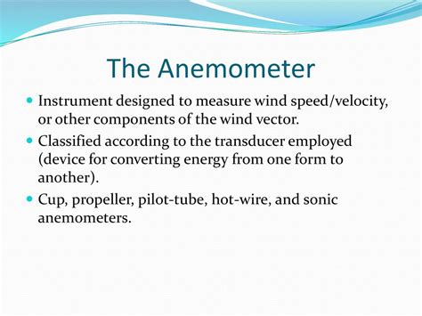 Anemometry Stephen Bone April 21 Ppt Download