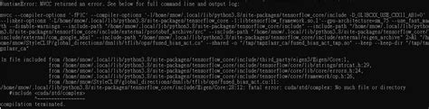 wsl2 ubuntu20 04 runtimeerror nvcc returned an error cuda std complex