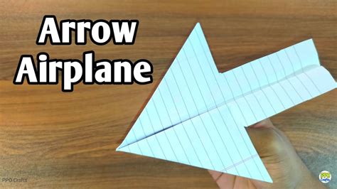 Paper Arrow Plane How To Make A Paper Arrow Airplane Easy Origami