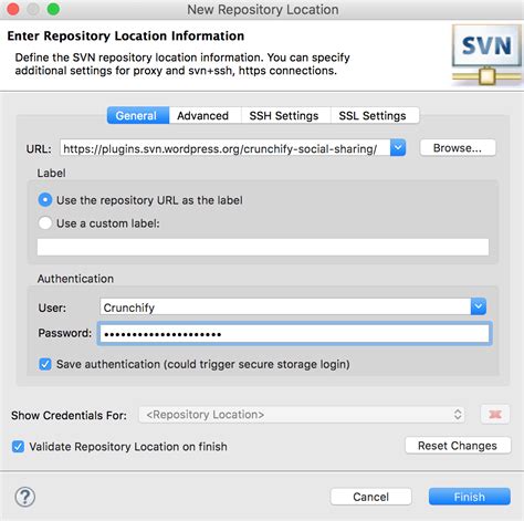 how to setup wordpress plugin into eclipse svn subversion repository
