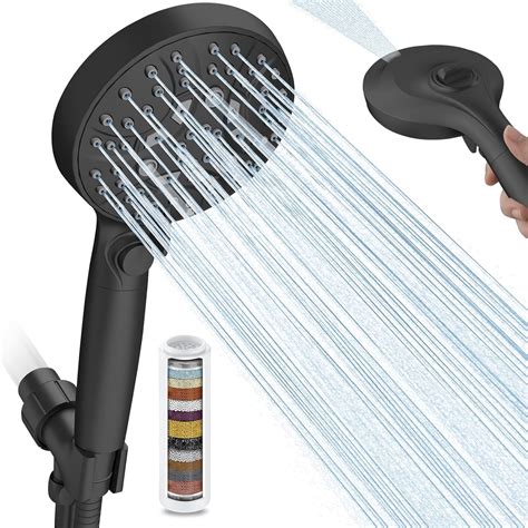Herobai Detachable Filter Shower Head With Hose Multi Functional High