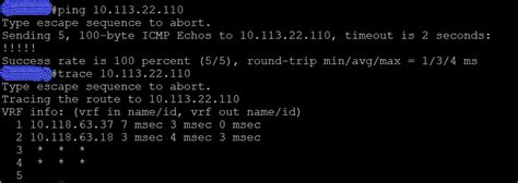 solved trace route to ise interface cisco community