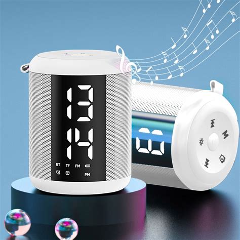 Gogusuu Outdoor Intelligent Bluetooth Speaker Home Clock Alarm Clock