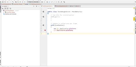 c debug unity android in rider cannot find android player process