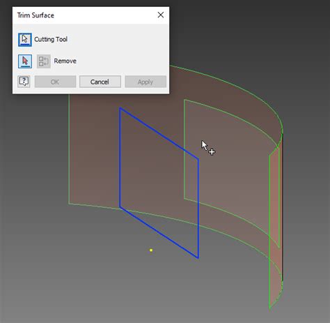 solved trim surface with projected 2d sketch autodesk community