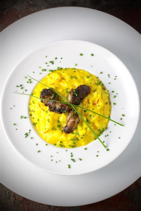Risotto Milanese Saffron And Bone Marrow Taste With The Eyes