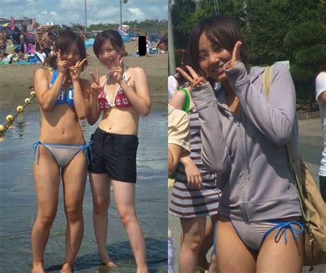 【動画】海でマ コ丸見えの女の子が激写されてしまう ポッカキット