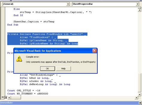 excel vba userform titelleiste ausblenden englnschap