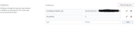how to connect to mysql with a flask app on heroku using