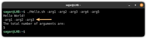 check the number of arguments in bash