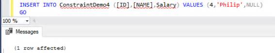 commonly used sql server constraints foreign key check