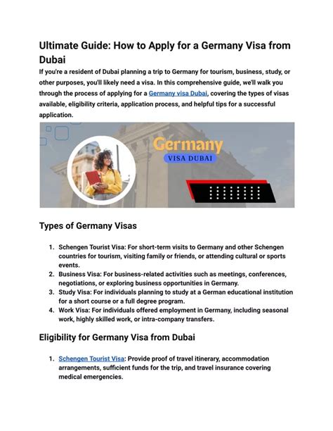 Ppt Ultimate Guide How To Apply For A Germany Visa From Dubai