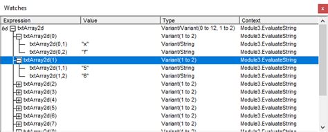 excel how to split a string into a 2 dimensional array in vba