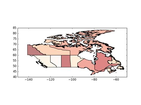 matplotlib python how to create a choropleth map out of