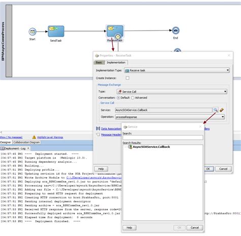 send and receive task example in oracle bpm
