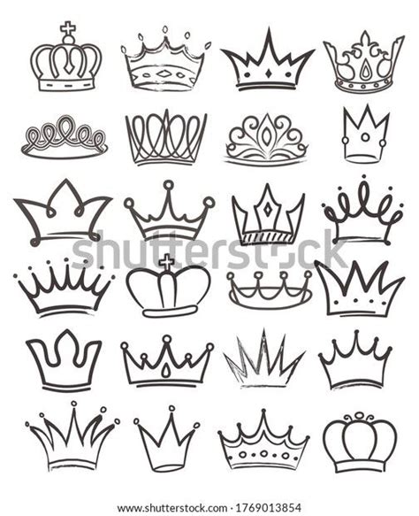 Large Set 24 Black White Line Vetor Stock Livre De Direitos 1769013854