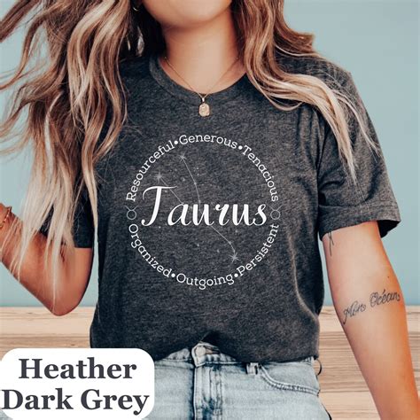 Taurus Zodiac Shirt Taurus Tshirt Taurus Top Taurus Zodiac T Shirt