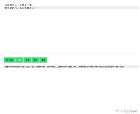 在线文本字符串转十六进制工具 入门小站 博客园