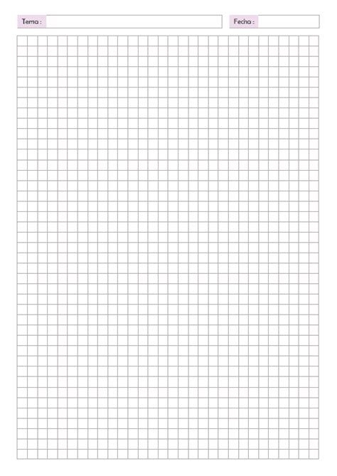 Hojas Cuadriculadas Para Imprimir En Word Y Pdf Arte En Papel