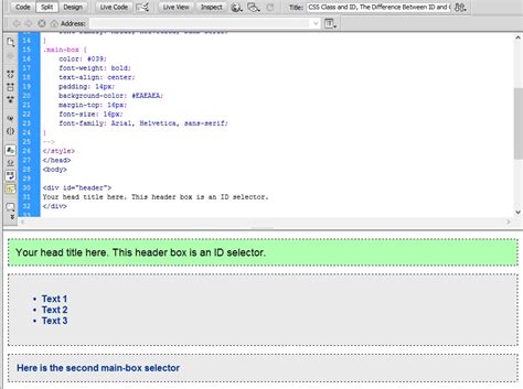 css class vs id cloudshareinfo