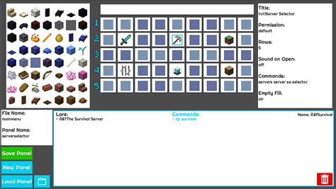 images command panels custom guis bukkit plugins