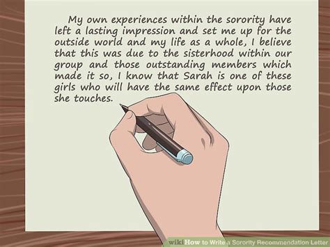 How To Write A Sorority Recommendation Letter 12 Steps