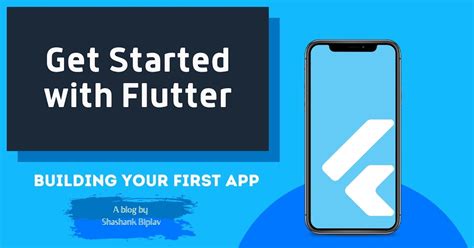 get started with flutter building your first app