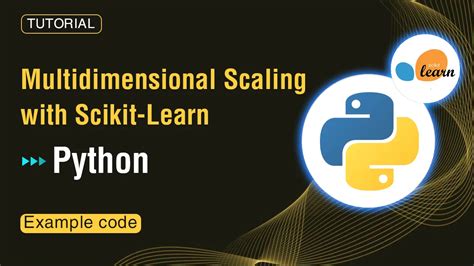 how to multidimensional scaling in python with scikit learn easily