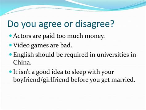 Ppt Agreeing And Disagreeing Powerpoint Presentation Free Download