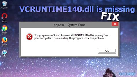comment réparer l erreur vcruntime140 dll est manquant sous windows