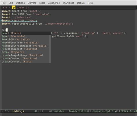 react javascript tutorial in emacs lsp mode lsp support for emacs