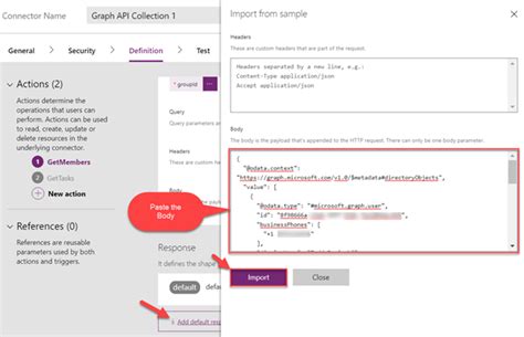 how to make a custom connector for powerapps and flow