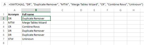 excel switch function the compact form of nested if