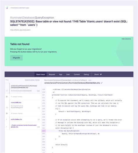 ignition the most beautiful error page for laravel and php got a