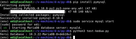 koneksi database mysql mariadb dan python python edi