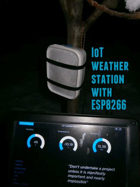 iot weather station with adafruit huzzah esp8266 esp 12e and adafruit