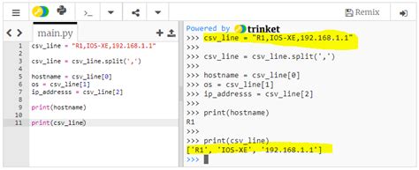 python string split method